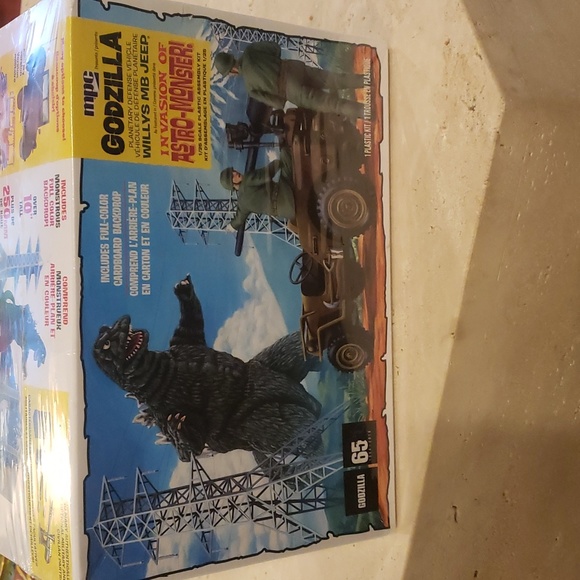 Godzilla | Toys | Godzilla Army Jeep Scale Model | Poshmark